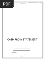 Grade 12 Cash Flow Statement Notes | PDF | Dividend | Cash Flow Statement