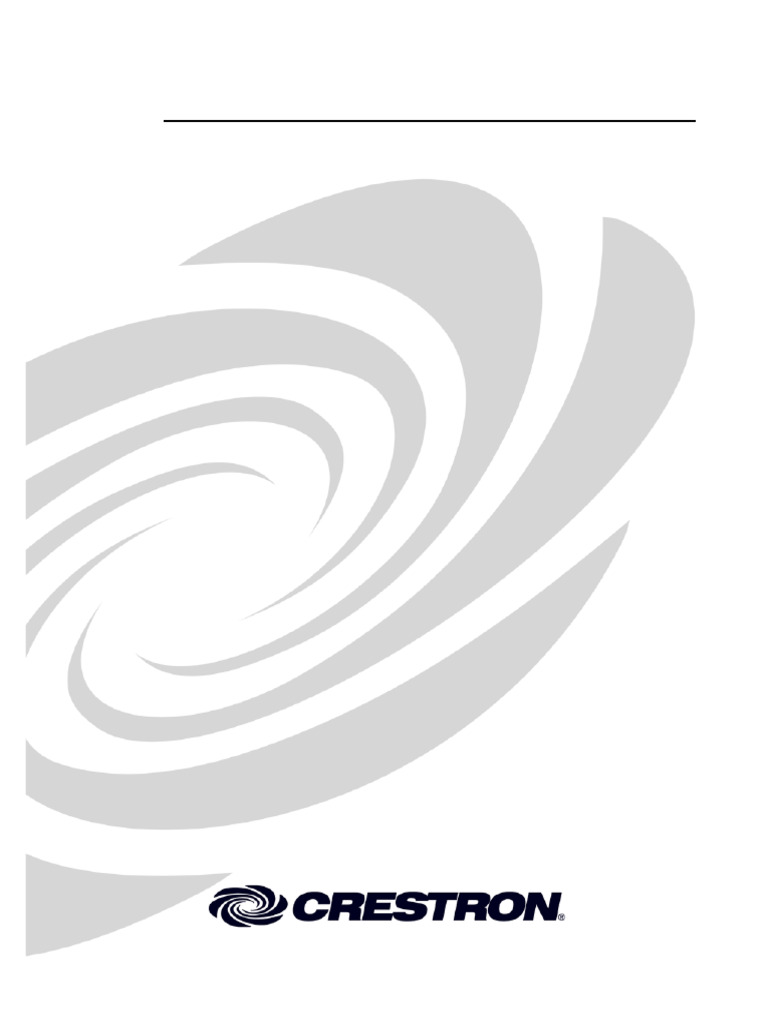 And Setup of Crestron RF Products: Crestron Best Practices For ...
