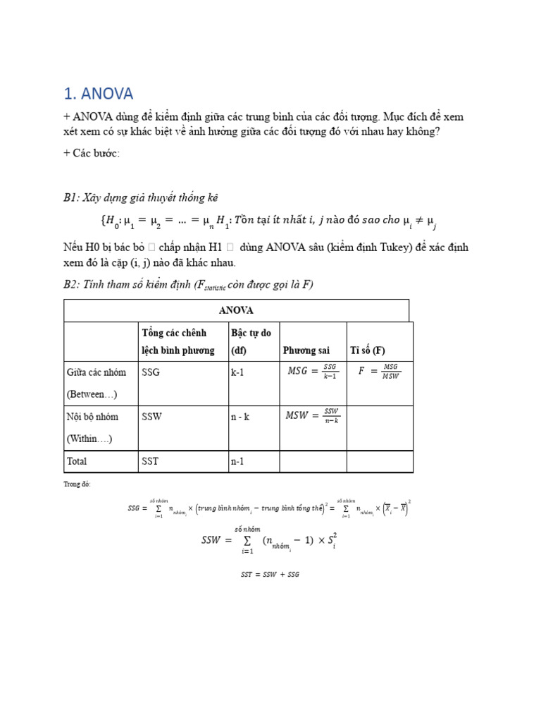 Anova Note | PDF