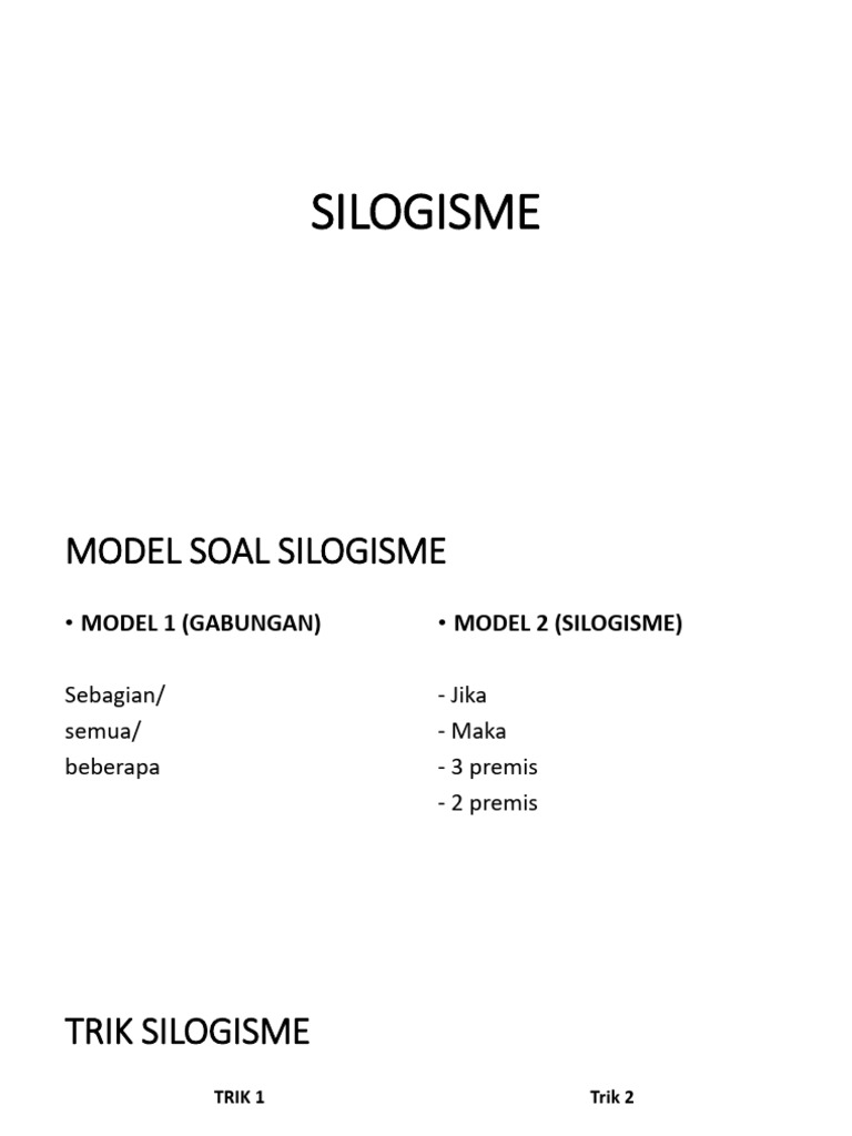 Silogisme | PDF