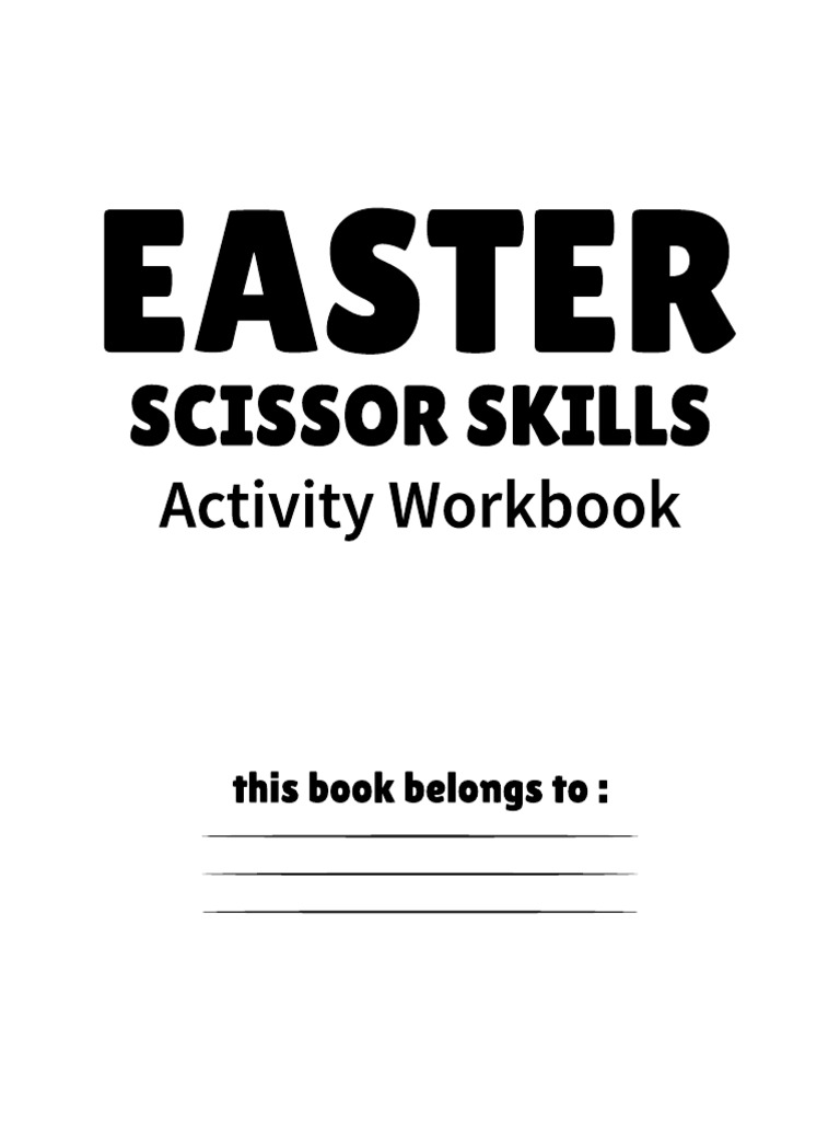 Easter Scissor Skills Activity Pages | PDF