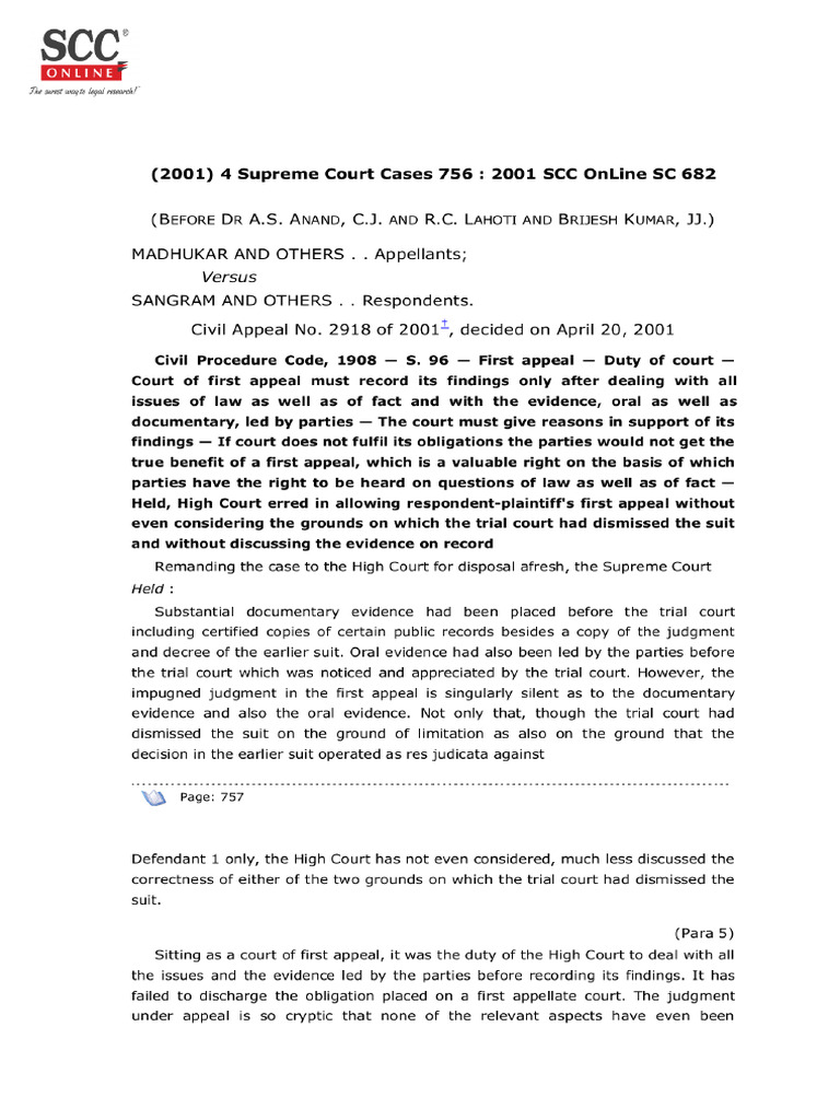 Madhukar vs. State of Maharashtra 2025 | PDF