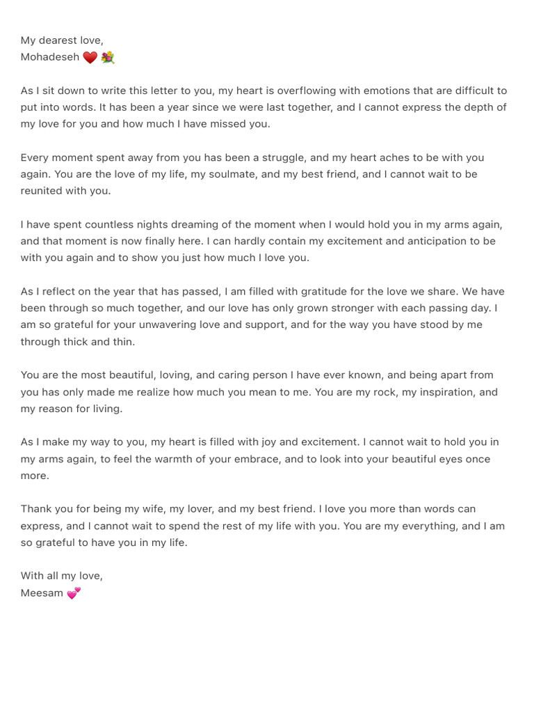 My Dearest Love M | PDF
