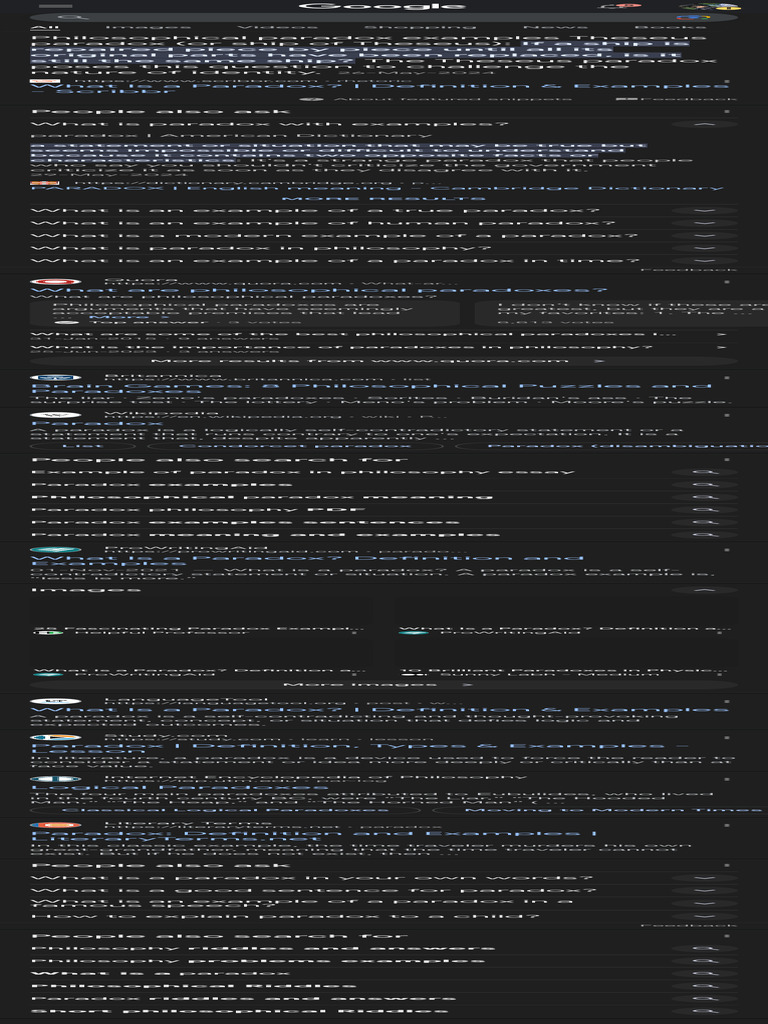 Example of Paradox in Philosophy - Google Search | PDF | Paradox ...