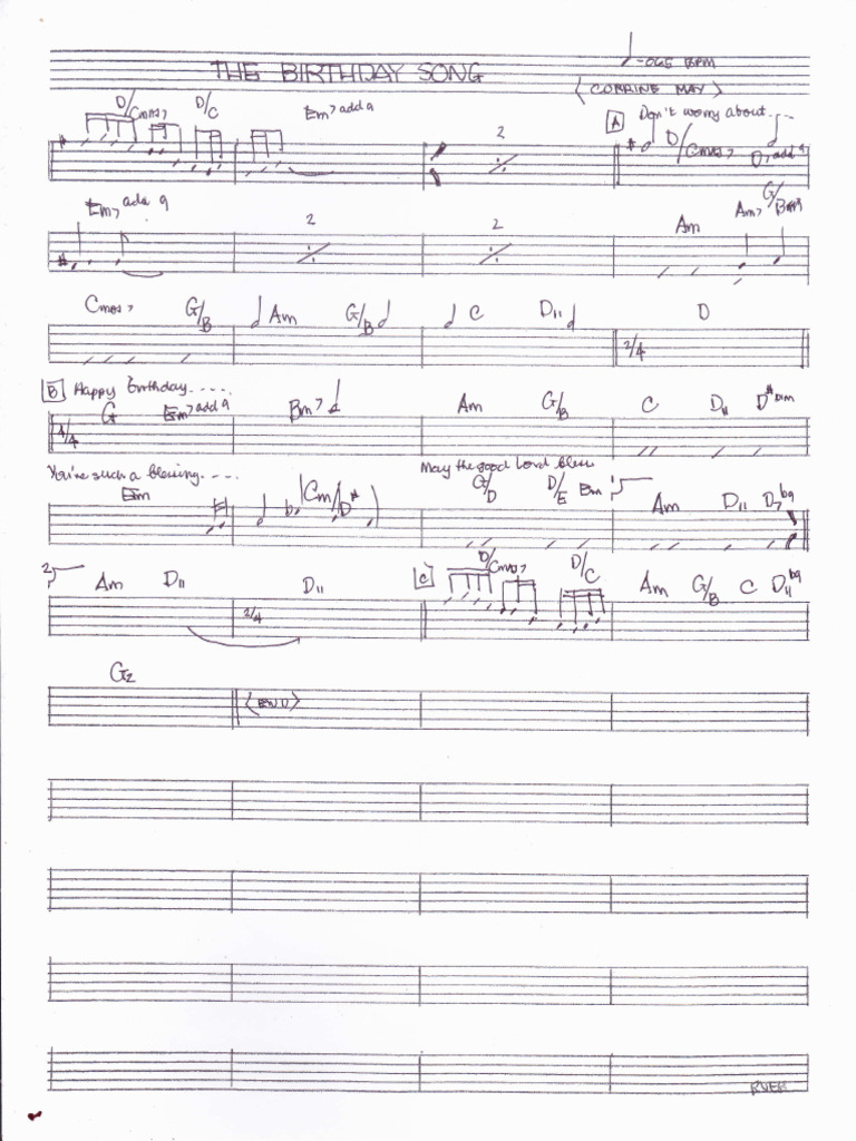 Birthday Song Corrine May | PDF