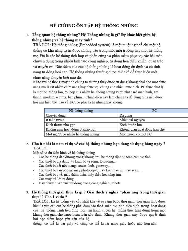 (123doc) - De-Cuong-On-Tap-Chi-Tiet-Mon-He-Thong-Nhung-Cau-Hoi-Tra-Loi | PDF