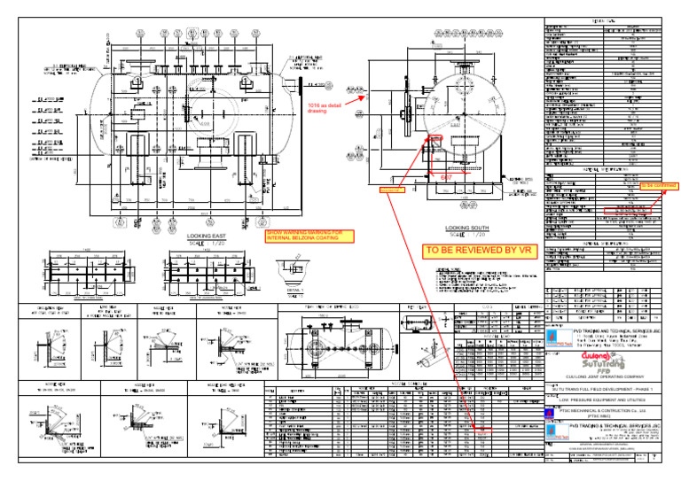 Cooling Water Expansion Vessel Drawing | PDF | Mechanical Engineering ...