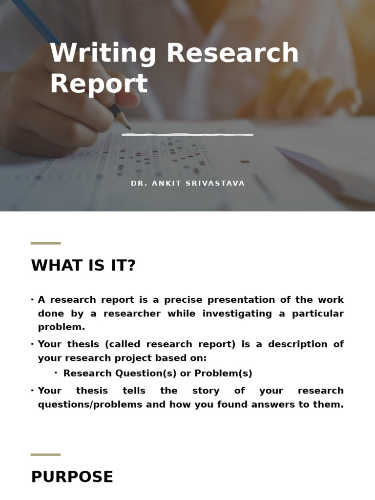 Guide to Writing a Research Report | PDF | Methodology | Thesis