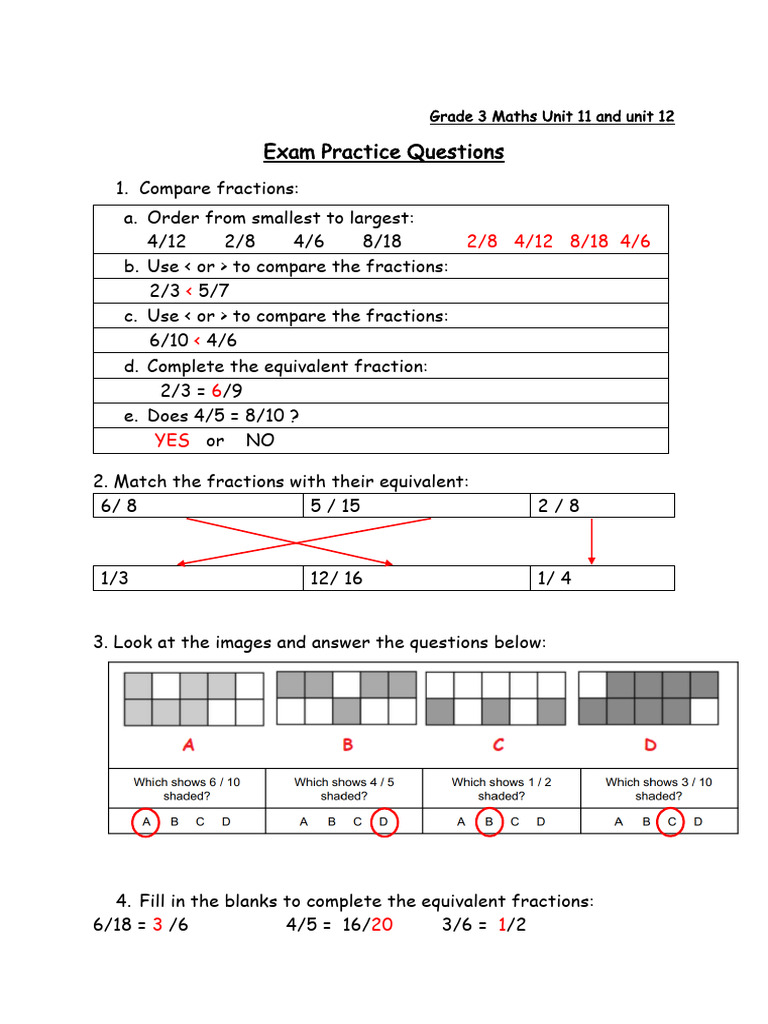 Maths - Unit 11-12 - KEY | PDF
