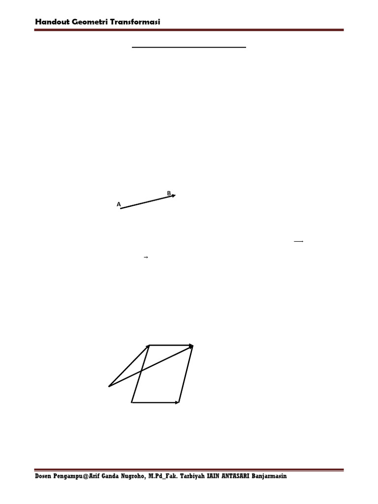 Geometri Transformasi: Konsep Geseran | PDF
