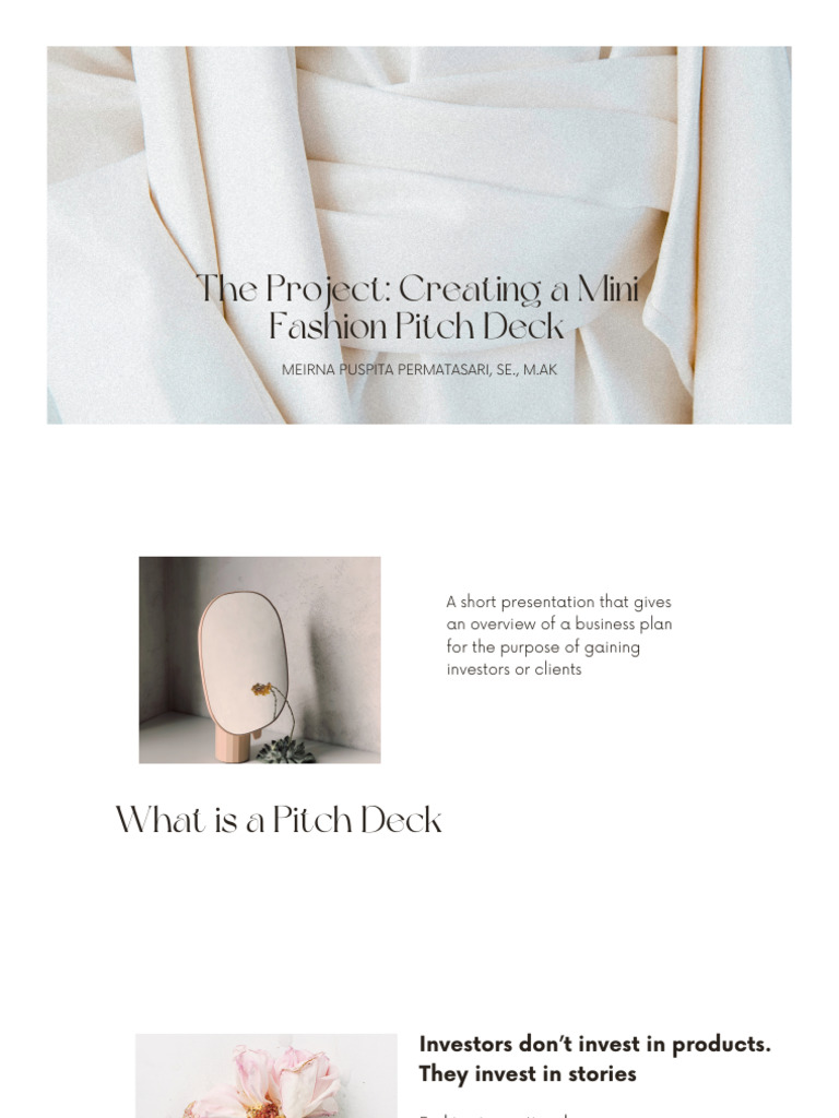 Crafting a Fashion Pitch Deck | PDF | Brand | Fashion
