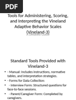 Vineland Adaptive Behavior Scale | PDF