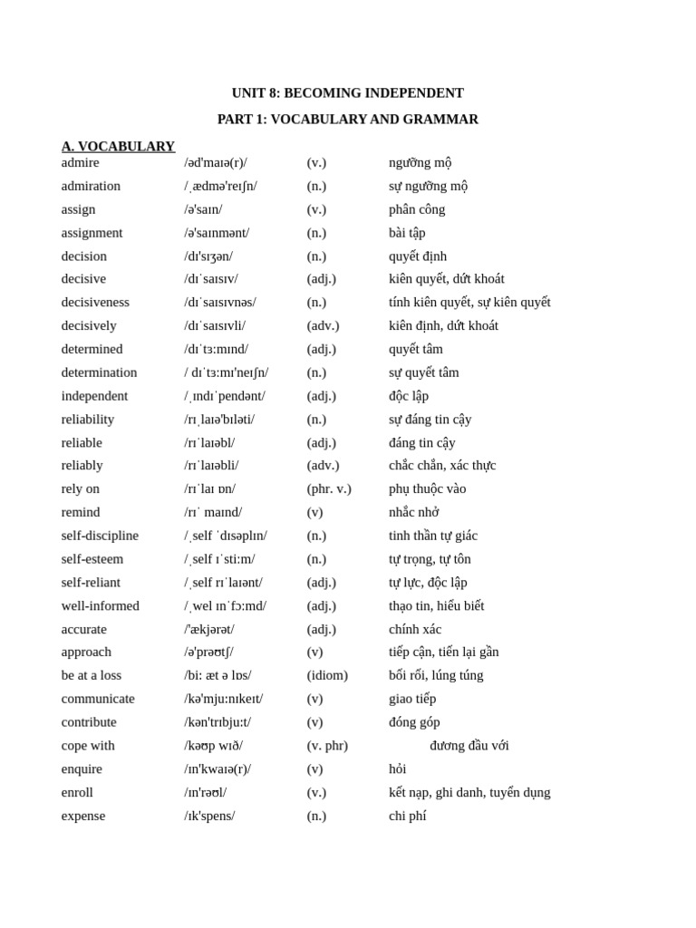 Unit 8 | PDF