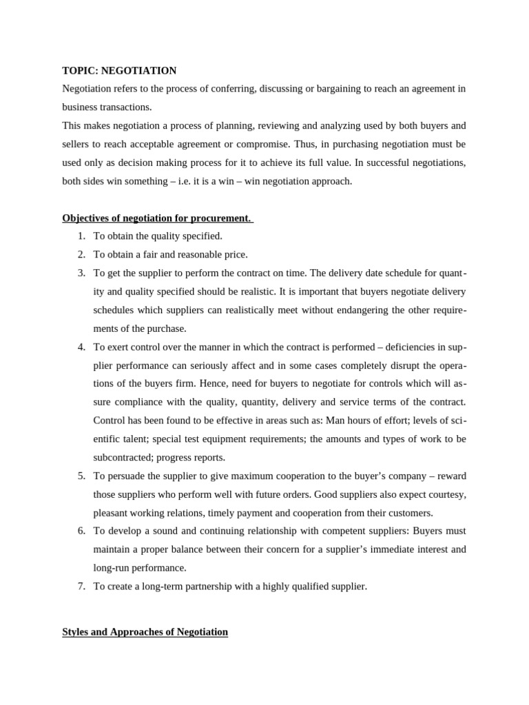 Ethical Issues in Negotiation Standards | PDF | Procurement | Negotiation