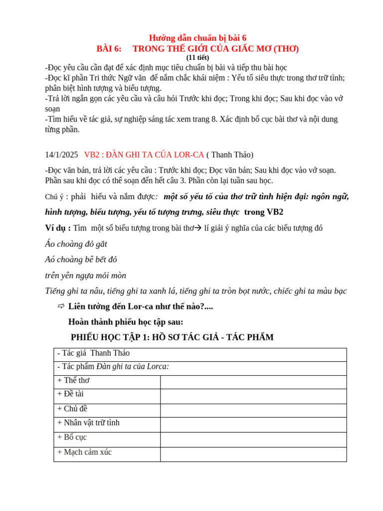 12- Hướng dẫn chuẩn bị bài 6 (1) | PDF