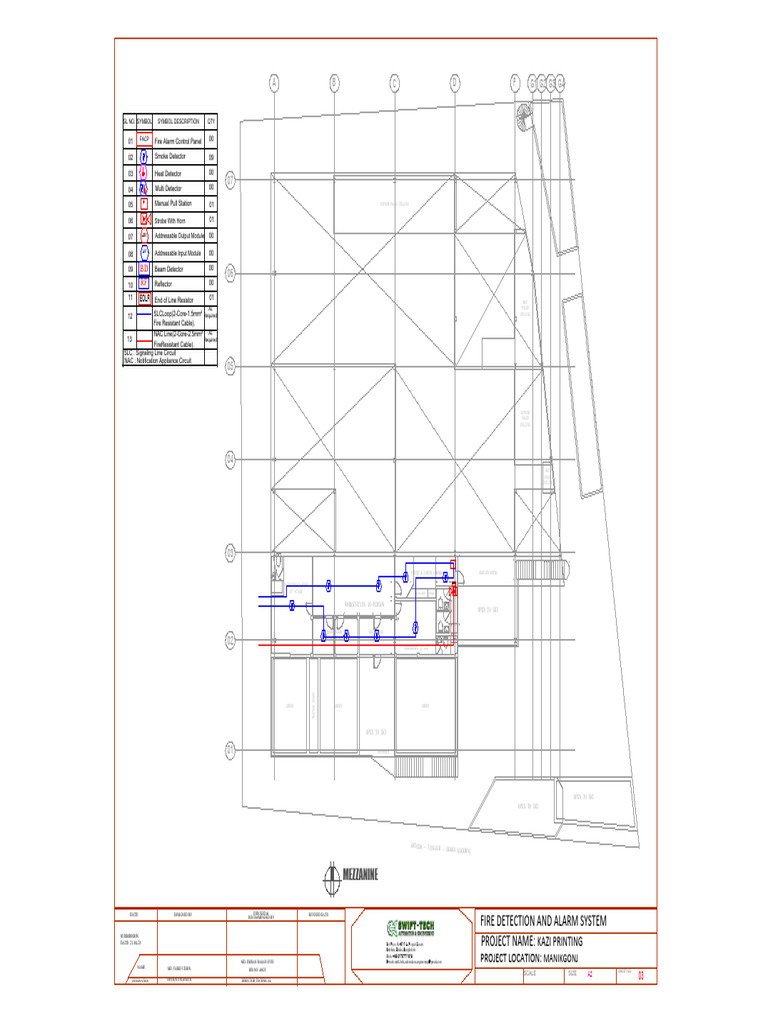 4 KPA - FDS & FPS Dwg-Model | PDF | Active Fire Protection | Electrical Engineering