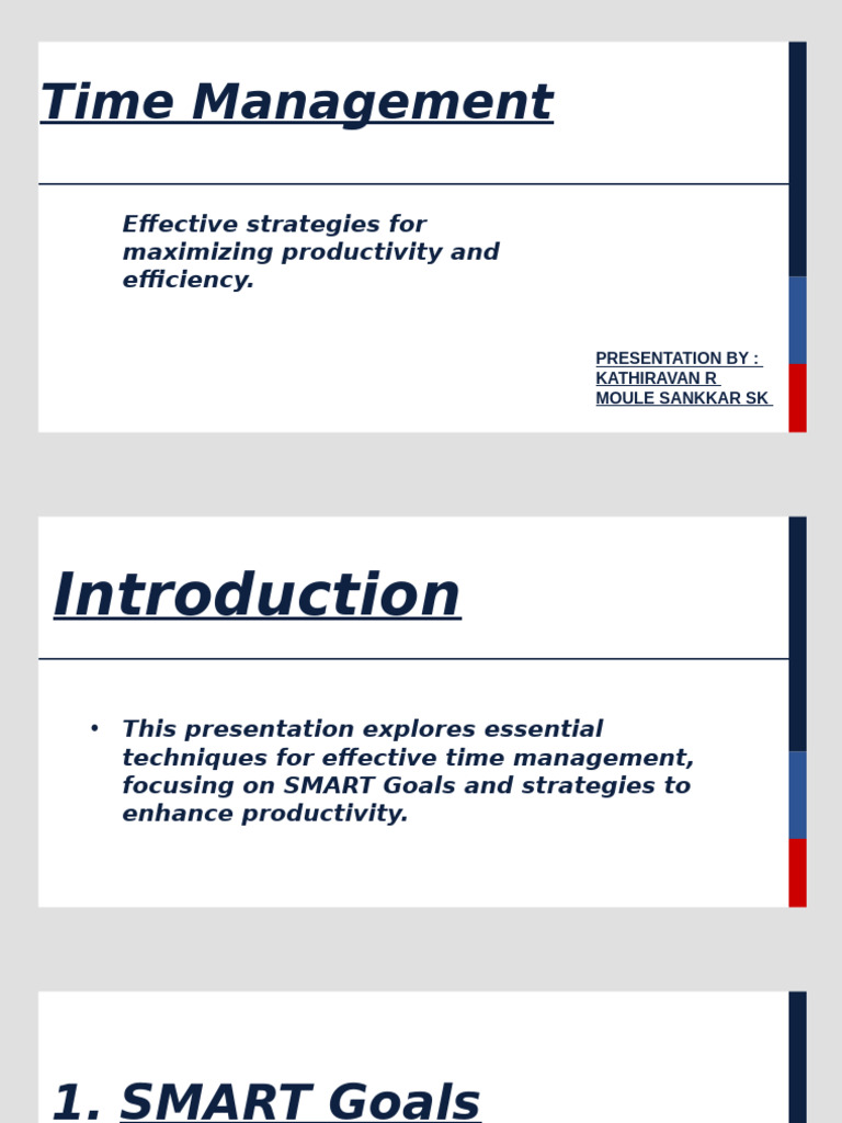 Time Management Skills | PDF