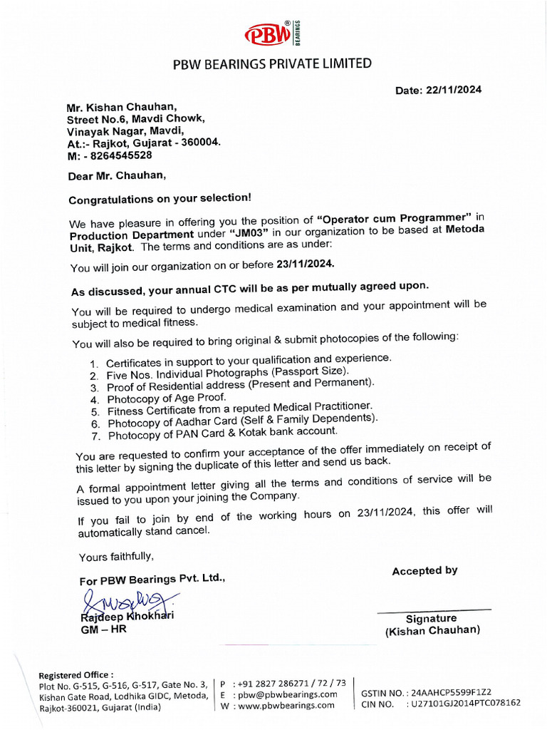 Kishan Chauhan 2 | PDF