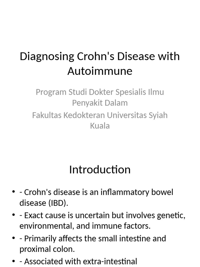 Fixed Crohns Disease Case Report | PDF