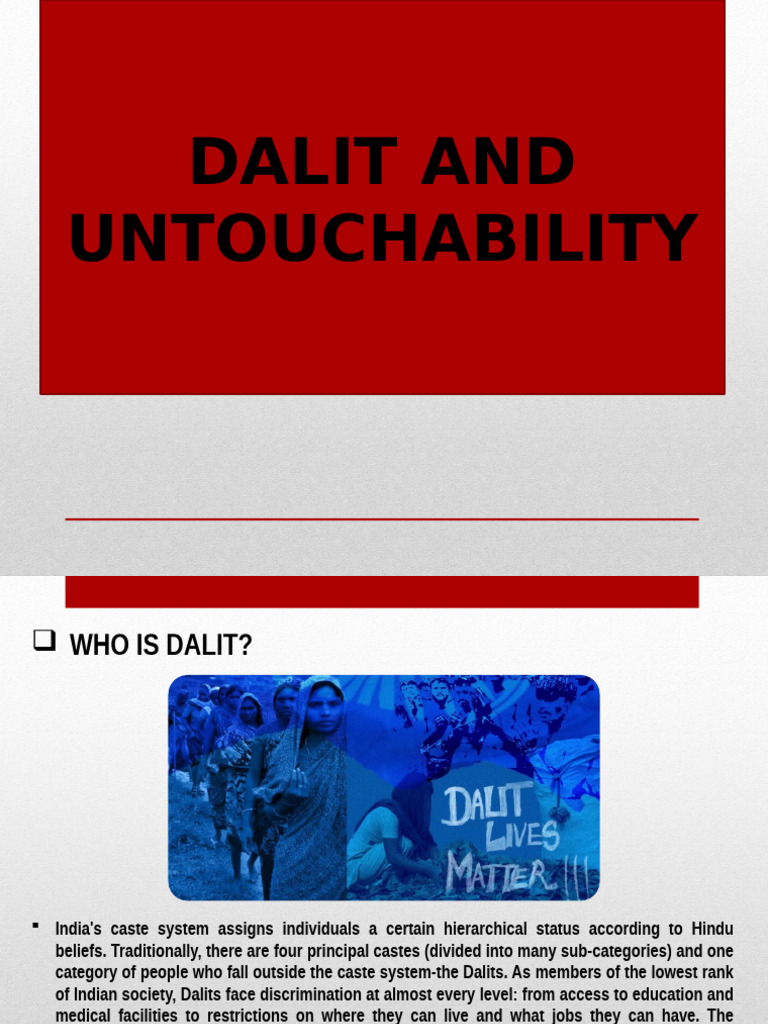 Dalit and Untouchability | PDF | Dalit | Caste
