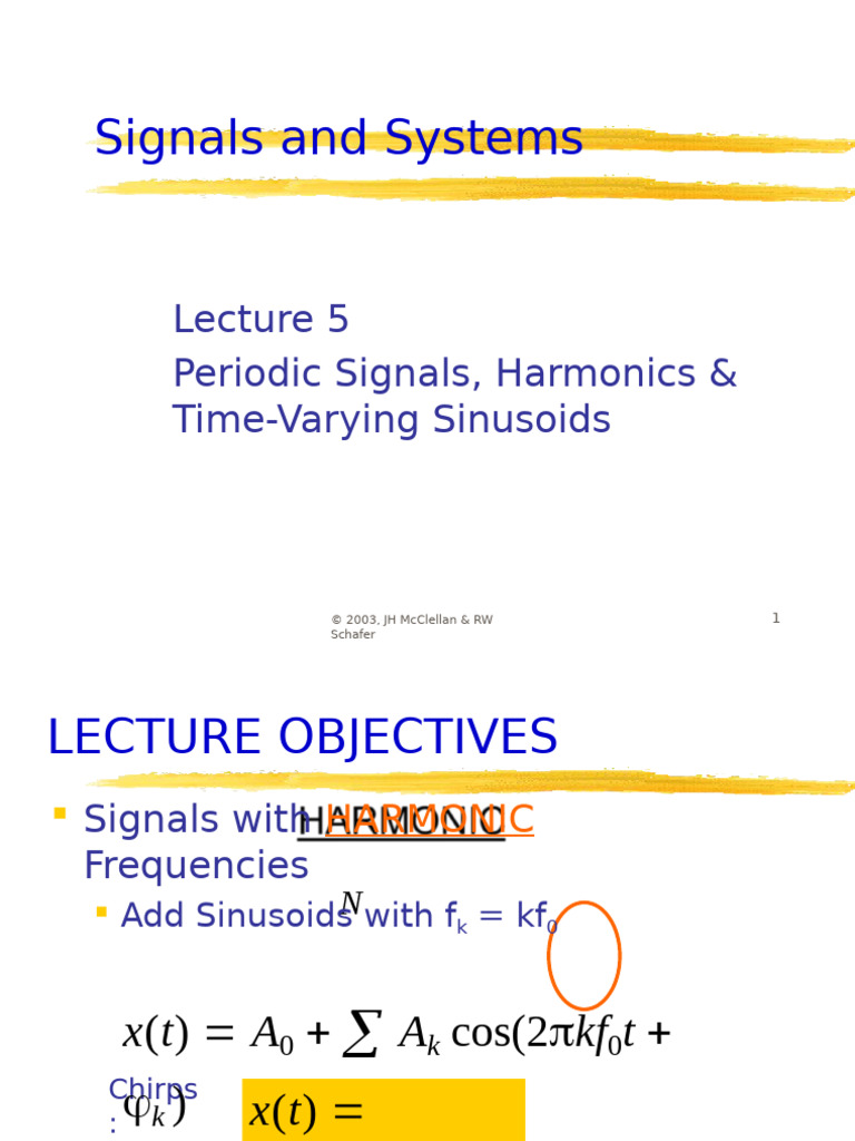 Periodic Signals and Harmonics Explained | PDF | Harmonic | Frequency