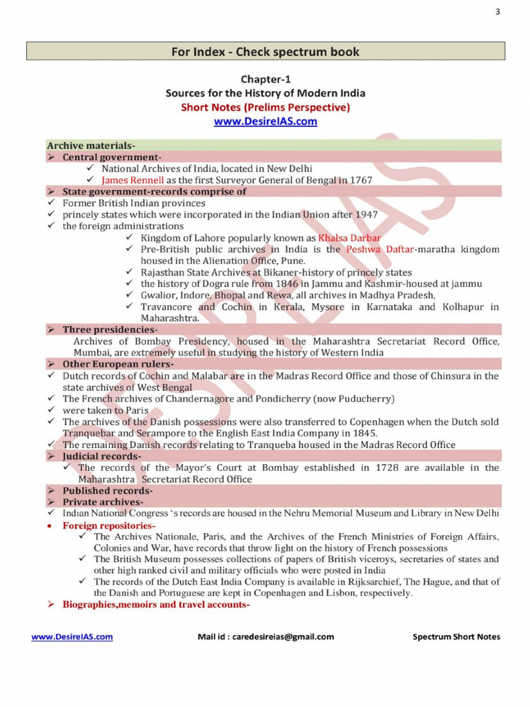 Modern History Short Notes | PDF