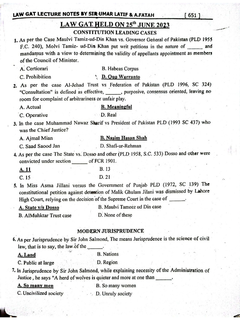 Law Gat 25 June 2023 | PDF