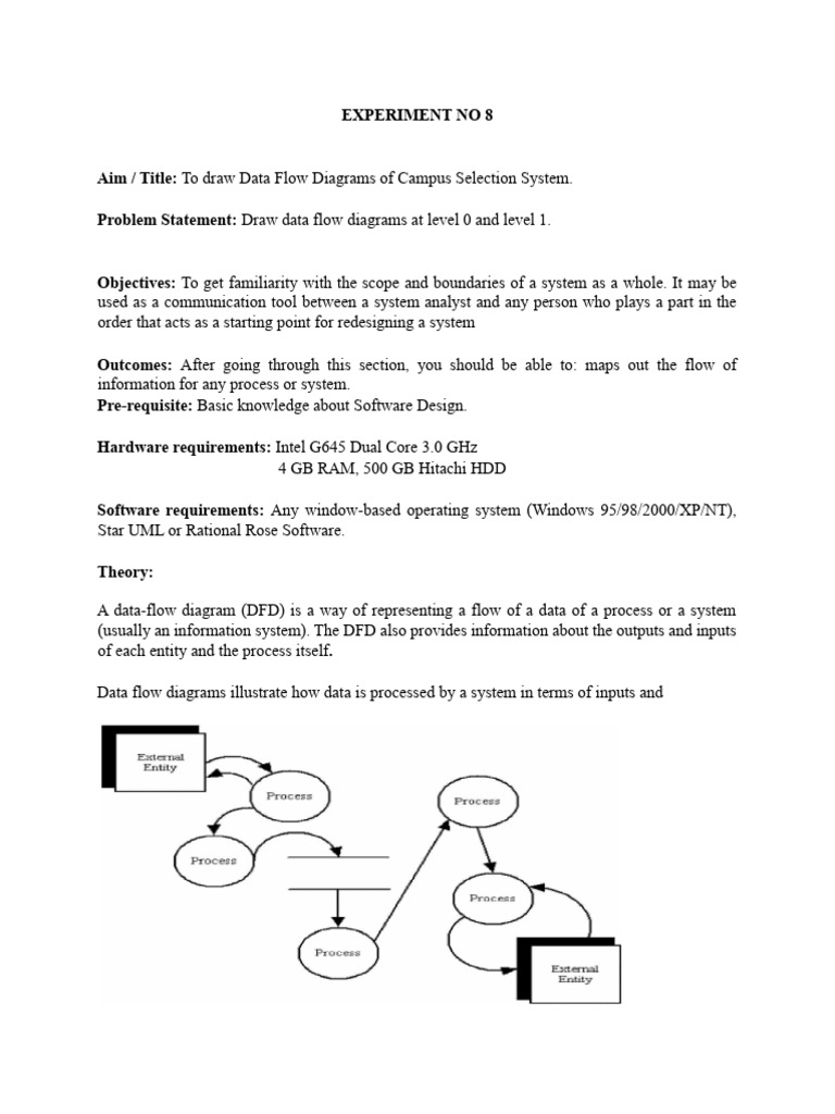 Data Flow Diagrams for Campus Selection | PDF