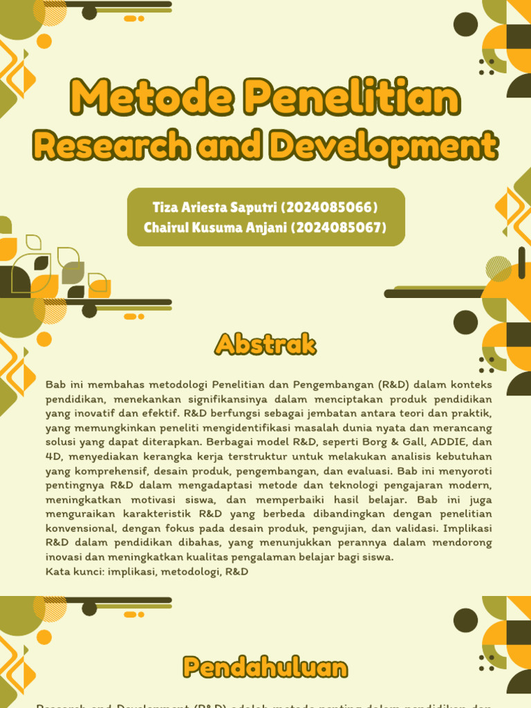 Metode Penelitian RND | PDF