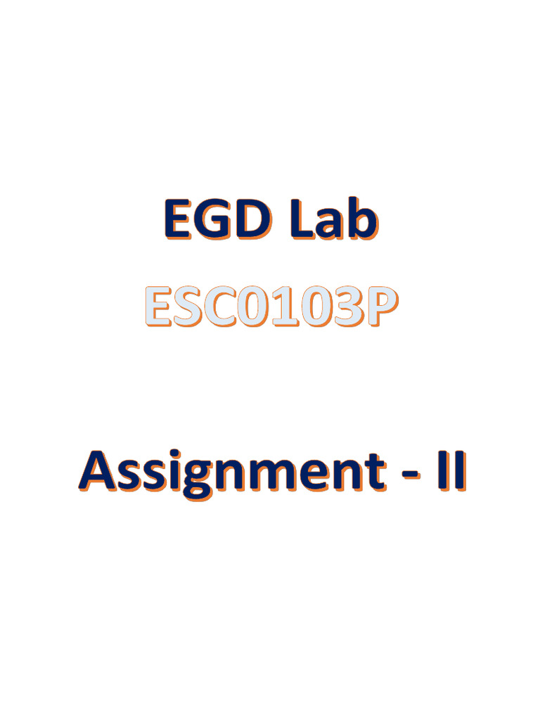Assignment - II (EGD Lab) | PDF