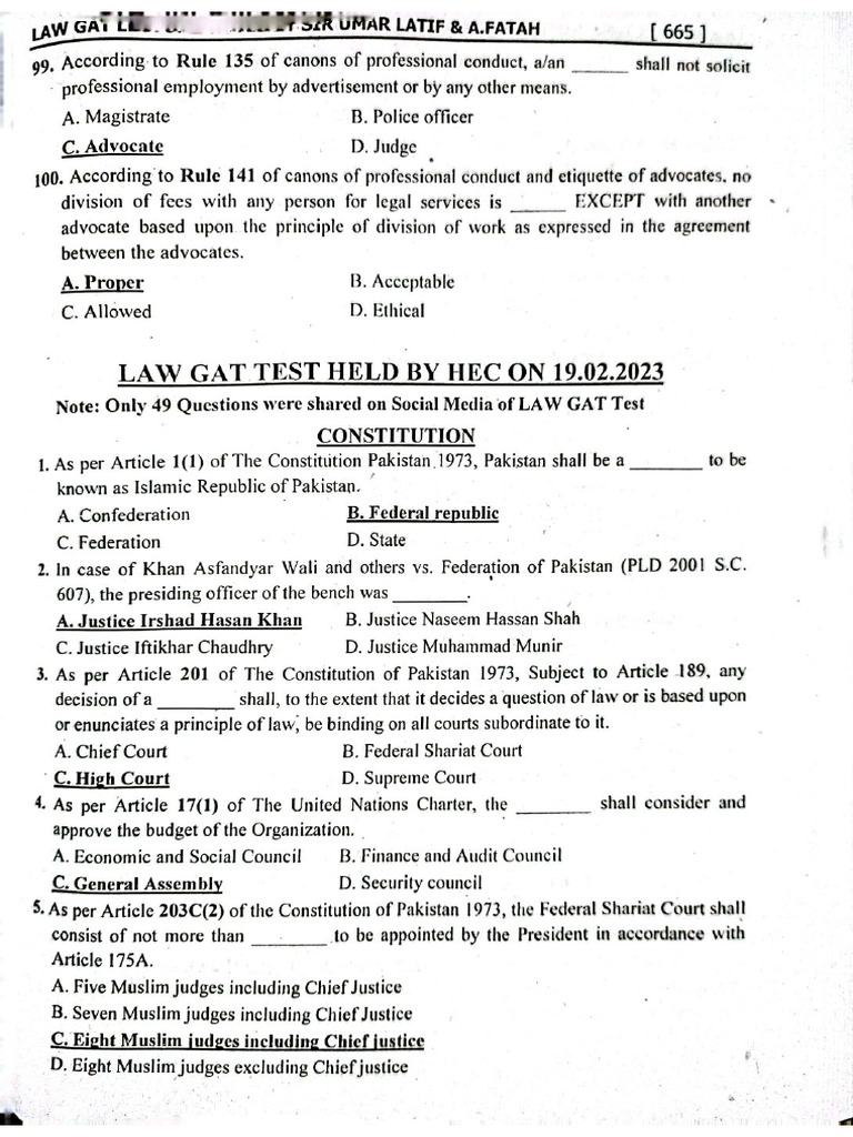 Law Gat 19 - 02-2023 | PDF