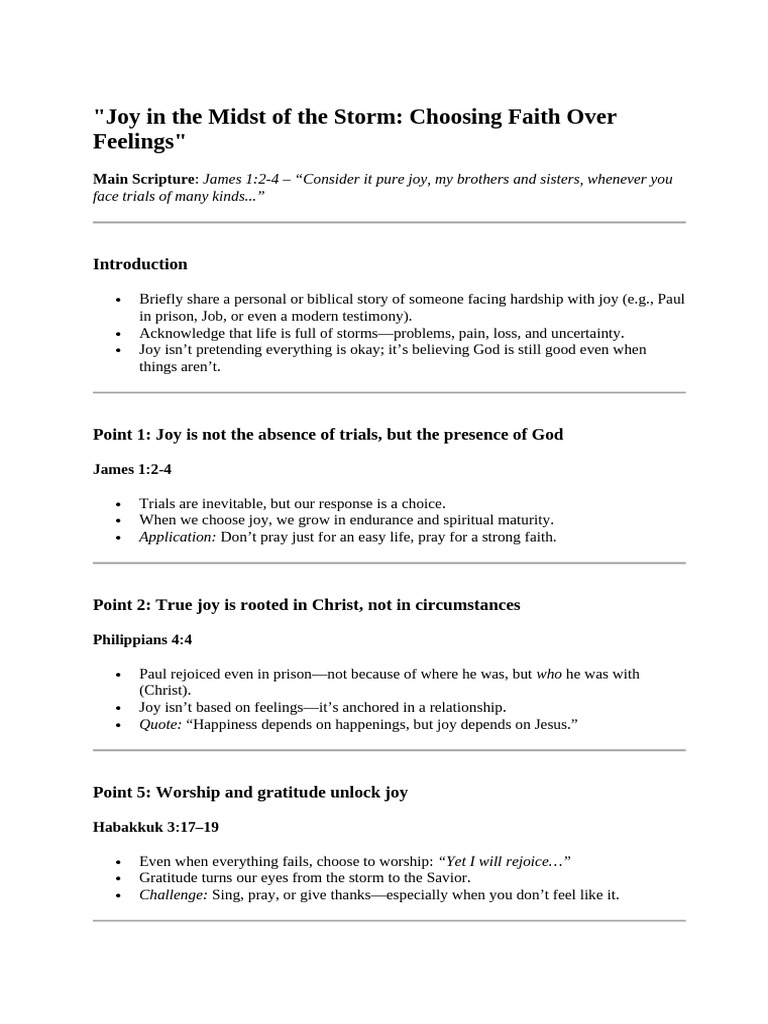 Sermon Manuscript 1 | PDF