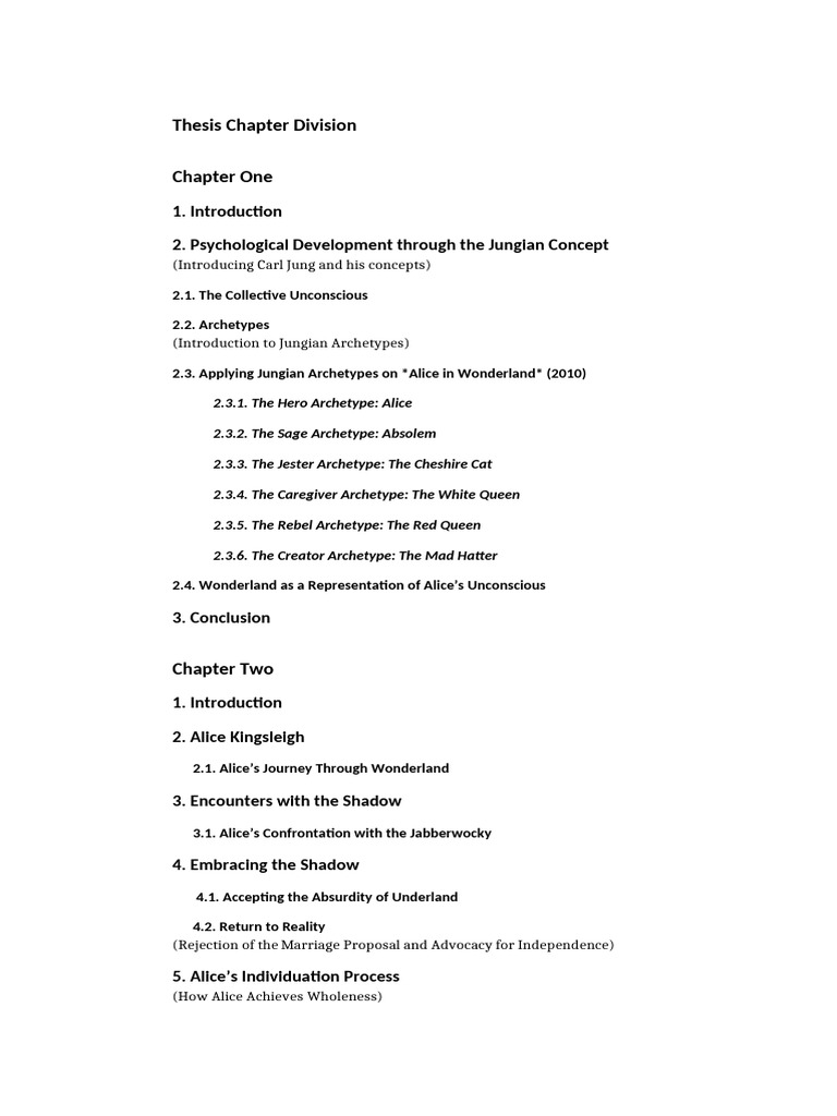 Thesis Chapter Division | PDF