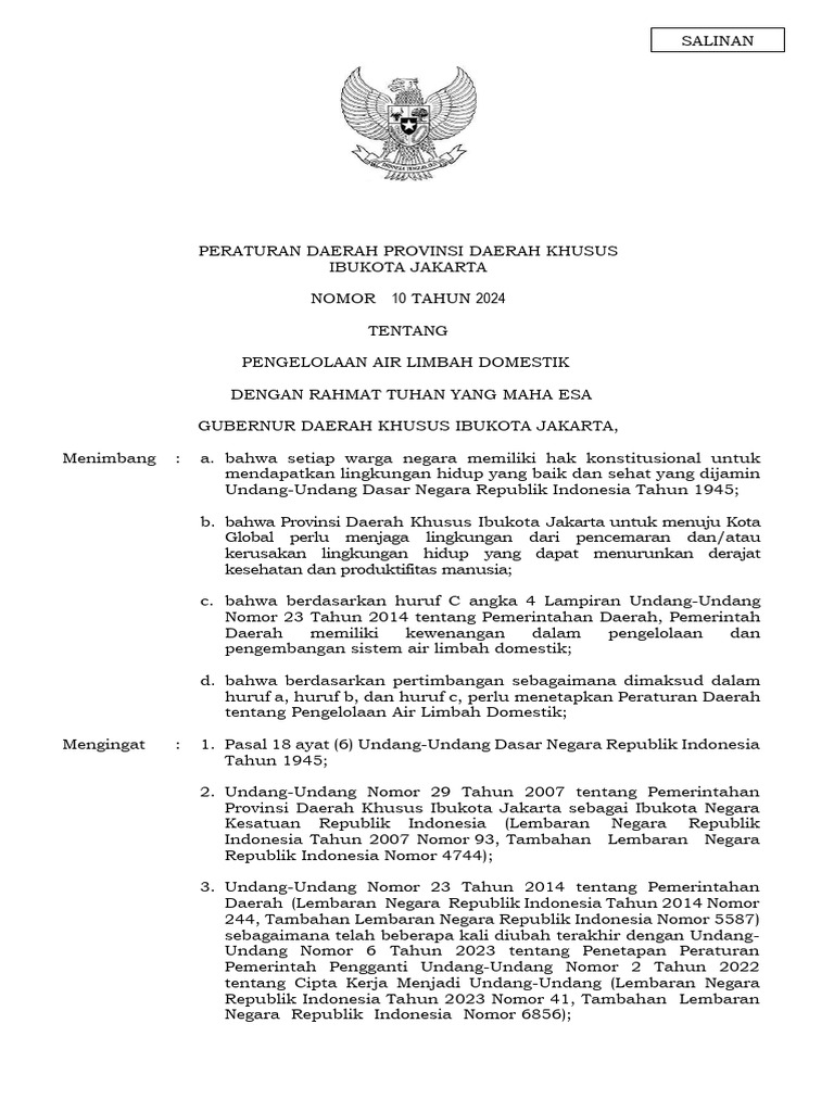 Perda No. 10 Tahun 2024 | PDF