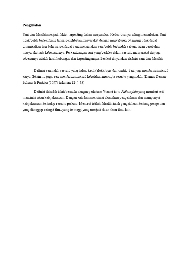 Tokoh Falsafah Seni | PDF