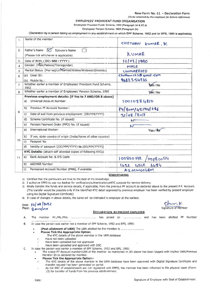Form 11 Reference | PDF