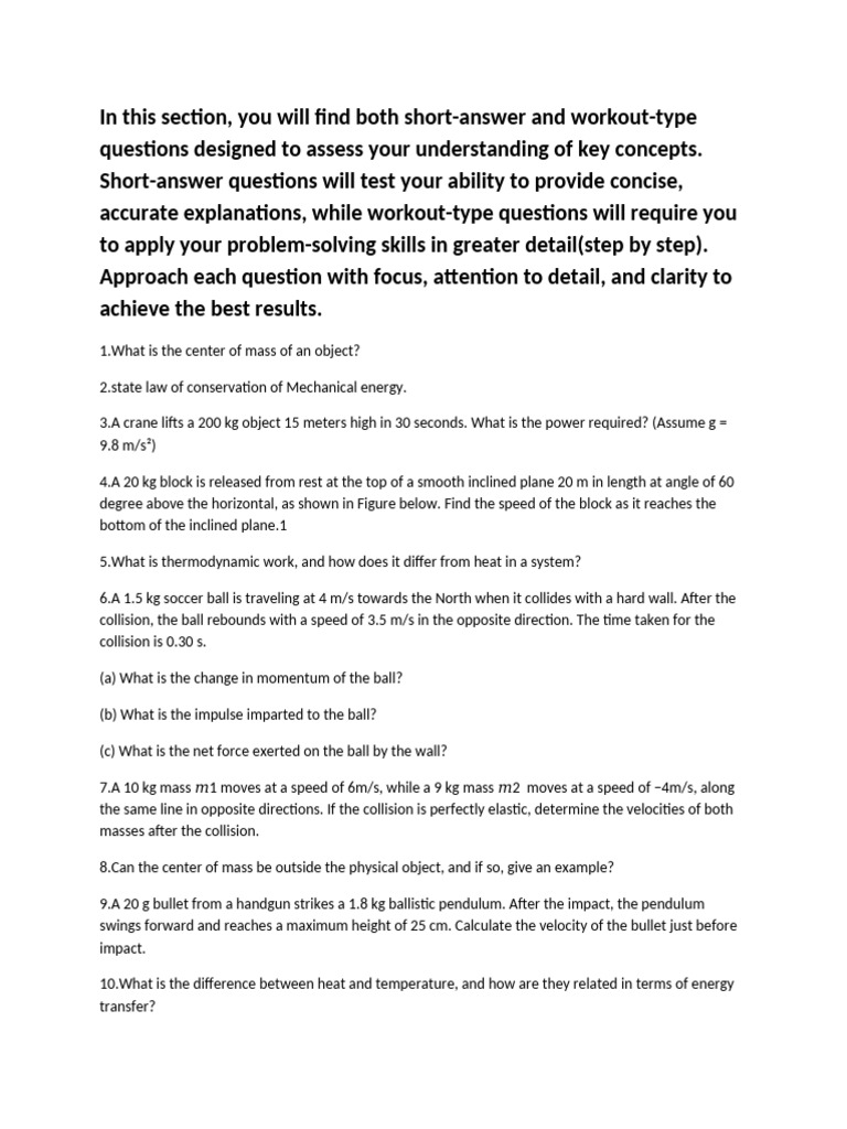 3rd Quarter Physics Worksheet G11 | PDF | Momentum | Collision