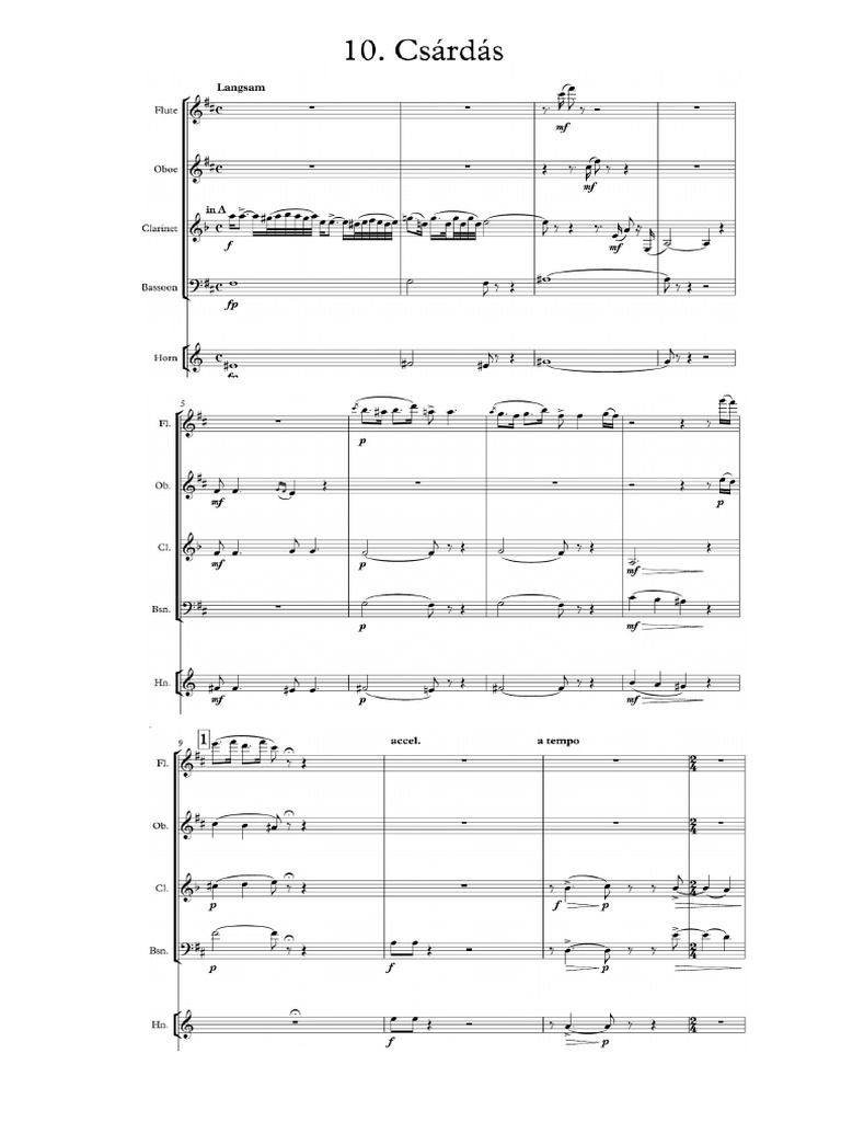 Csardas - Viento | PDF