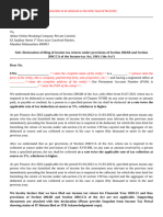 TDS Non-Deduction Declaration Format | PDF | Taxes | Income Tax