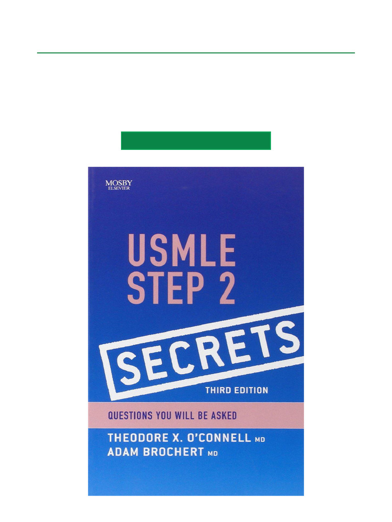 USMLE Step 2 Secrets, 3rd Edition - 3rd Edition All Chapters Included ...
