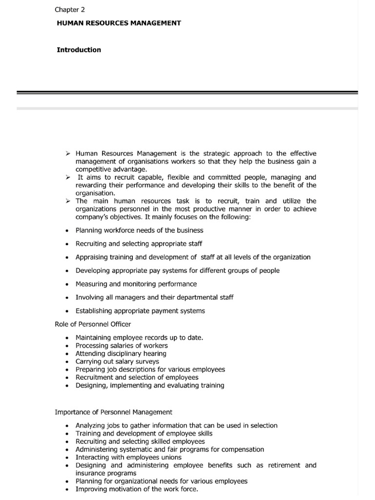 Human Resources Management | PDF