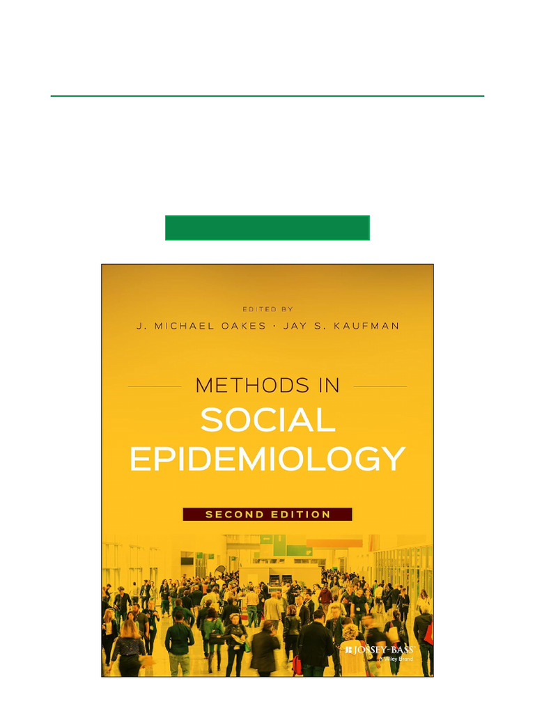 Methods in Social Epidemiology (Public Health/Epidemiology and ...