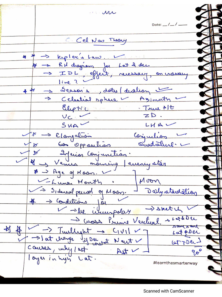 Cel Nav Theory | PDF