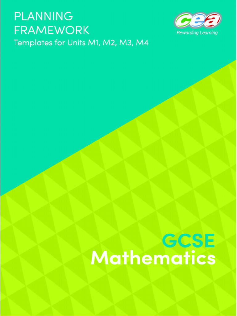 Planning Framework Templates For M1, M2, M3, M4 Units | PDF ...