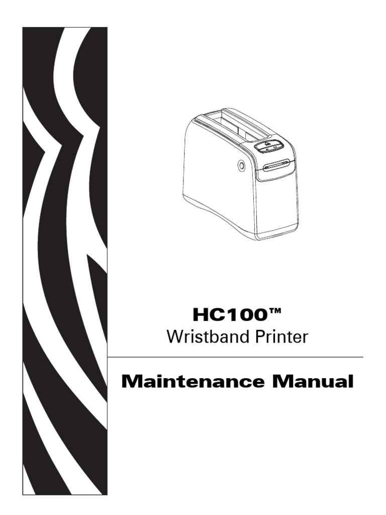 Zebra Hc100 Wristband Printer Maintenance Manual | PDF | Electrical ...