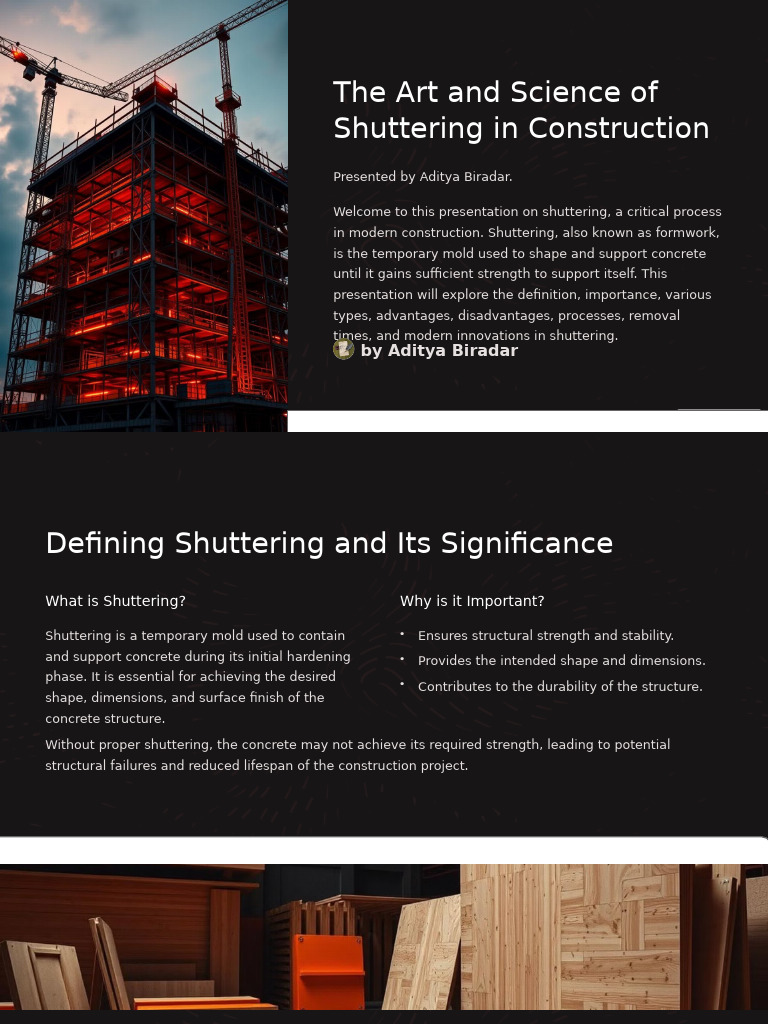The Art and Science of Shuttering in Construction | PDF | Concrete ...