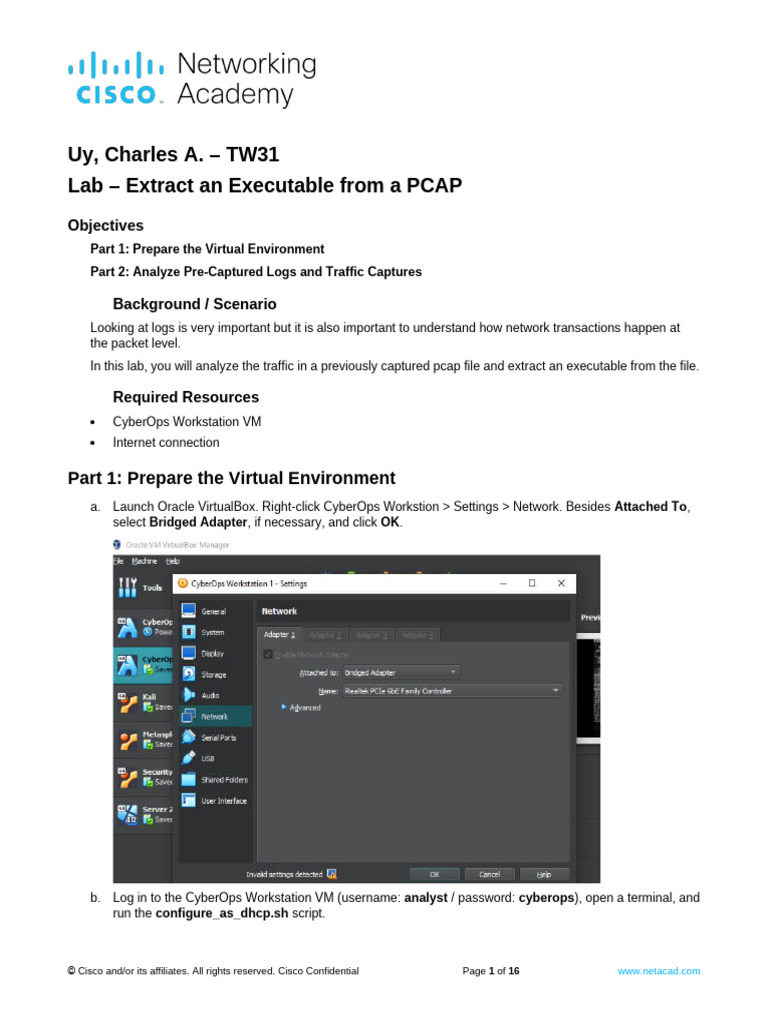 Uy - Charles - LAB8 - Extract An Executable From A PCAP | PDF | Transmission Control Protocol ...
