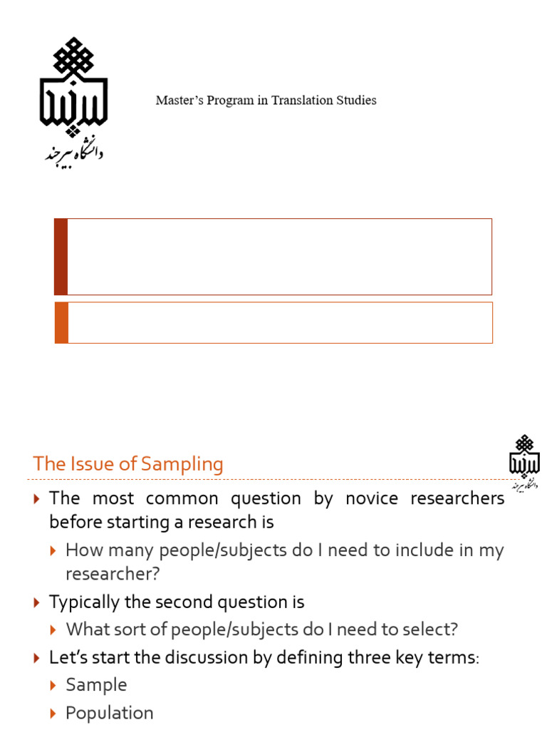 Research Designs and Sampling | PDF | Sampling (Statistics) | Methodology