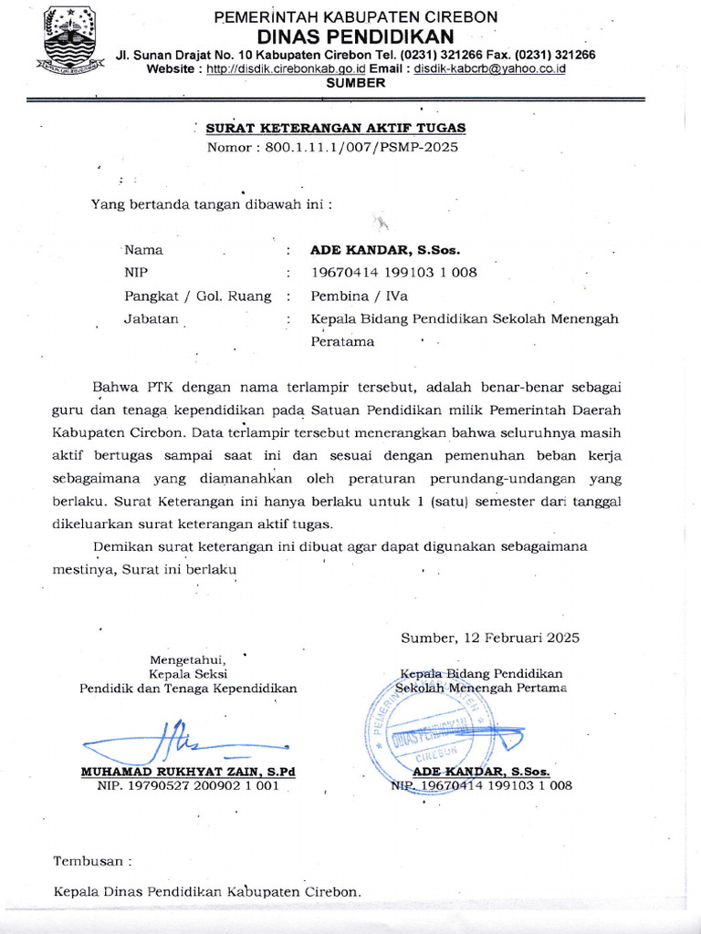 Surat Diterima - 0002 | PDF