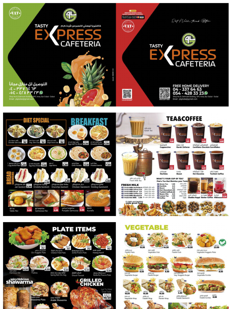 Tasty Express Cafe Menu | PDF